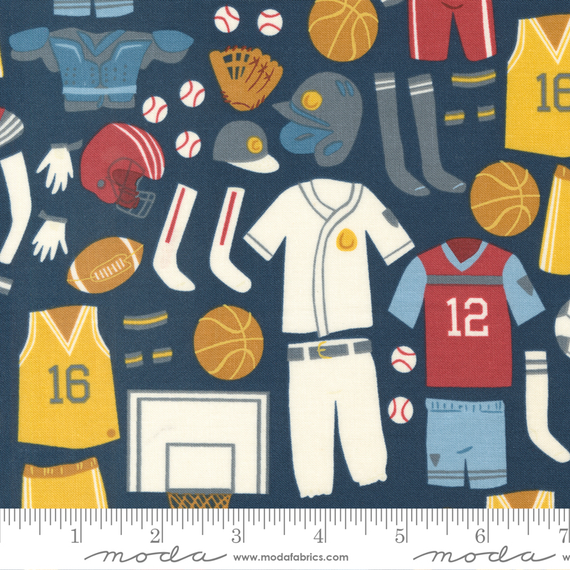 All Star Suit Up Navy | Stacy Iest Hsu | Moda Fabrics | 20855 19 | Sold ...