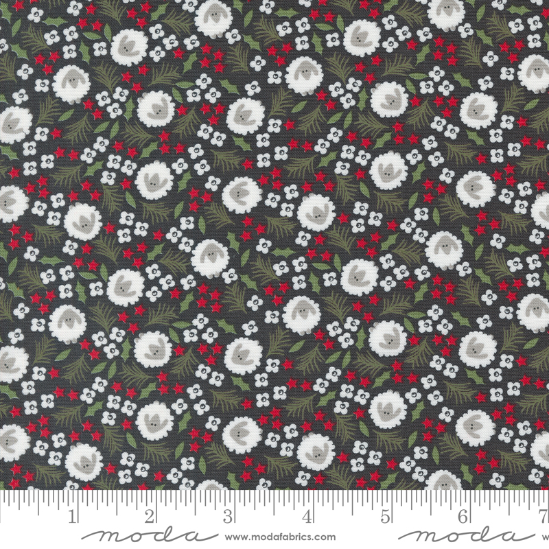 Starberry Woolen Charcoal | Corey Yoder | Moda Fabrics | 29183 14 ...