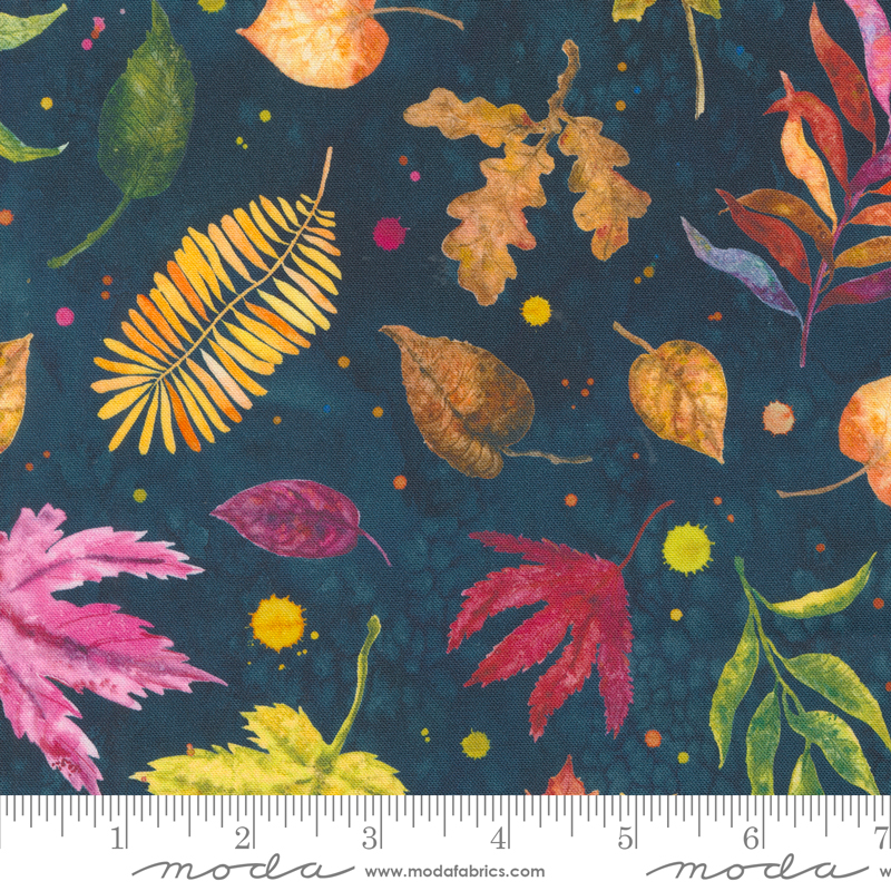 Floribunda Falling For You Midnight | Create Joy Project | Moda Fabrics ...