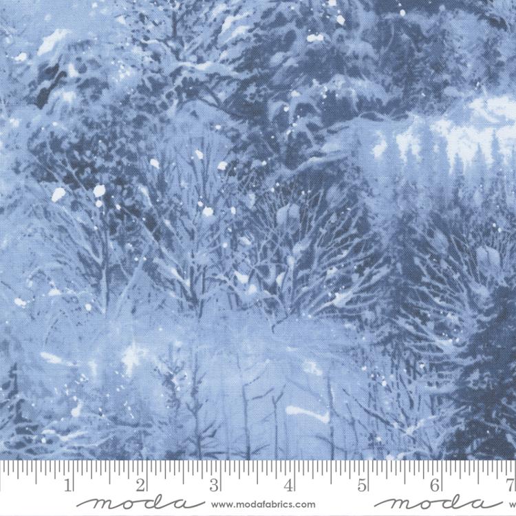 Blizzard Blues Forest Frozen Pond | Moda Fabrics | 33673 12 | Sold in 1 ...