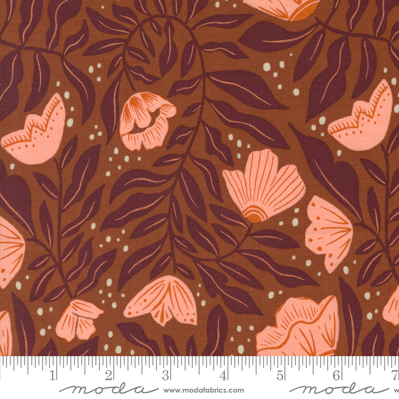 Folk & Lore Dancing Flowers Rust | Fancy That Design House | Moda ...