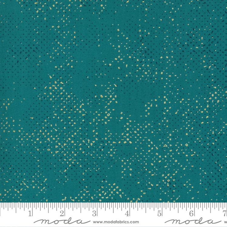 PEACOCK Metallic Spotted | Zen Chic | Moda Fabrics | 1660 152M | Sold ...