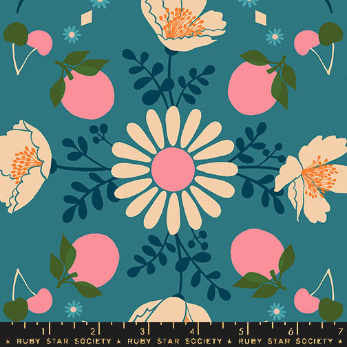 Juicy Poppy Garden Storytime | Melody Miller | Ruby Star Society | RS0085 13 | Sold in 1/2 Yd ...