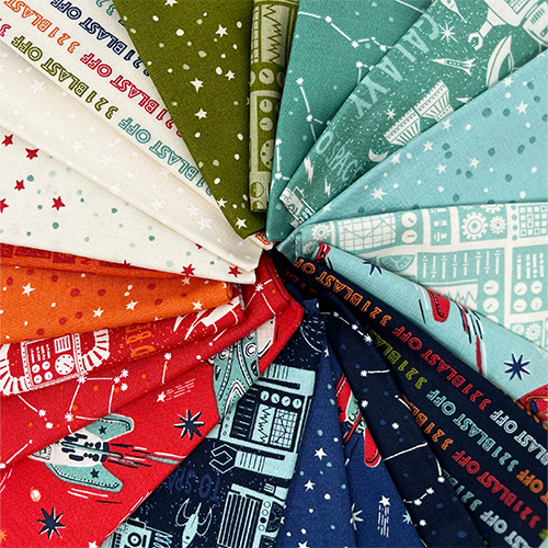 321 Blast Off - Pink Chihuahua Fabrics