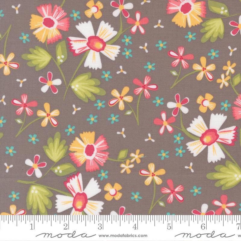In The Garden Garden Florals Slate | Corey Yoder | Moda Fabrics | 29230 ...